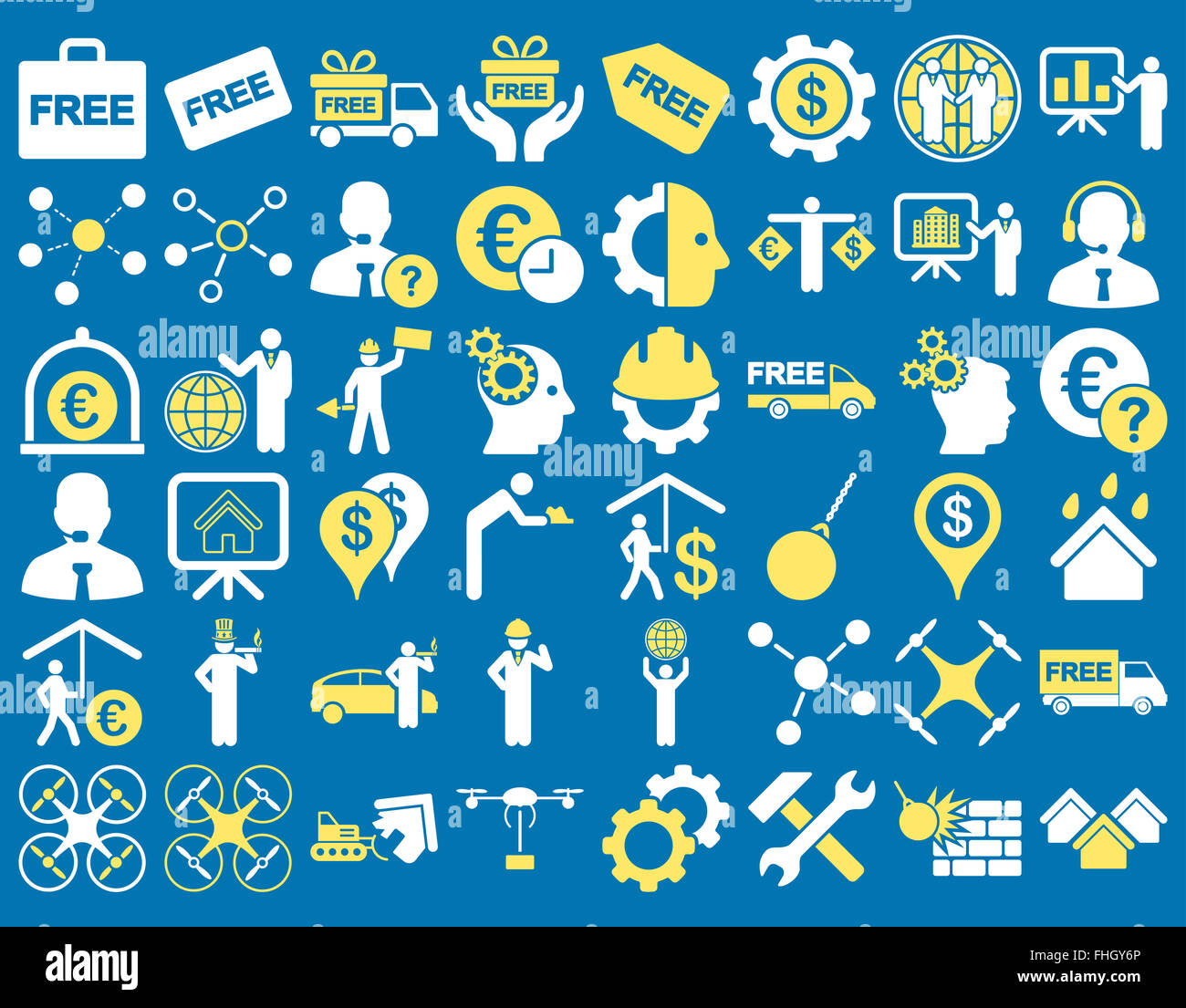 Business Icon Set Stock Photo - Alamy