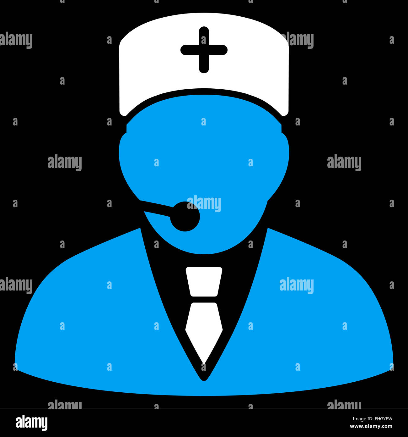 Medical Manager Icon Stock Photo - Alamy