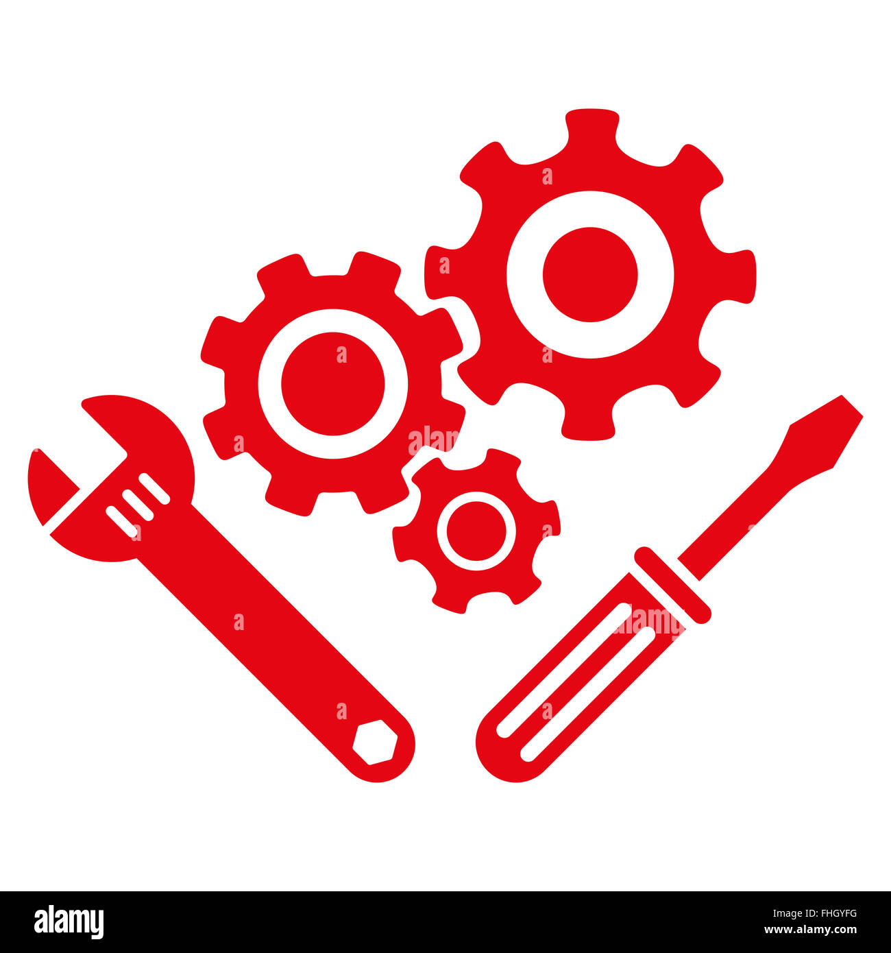 Mechanics Tools Icon Stock Photo - Alamy