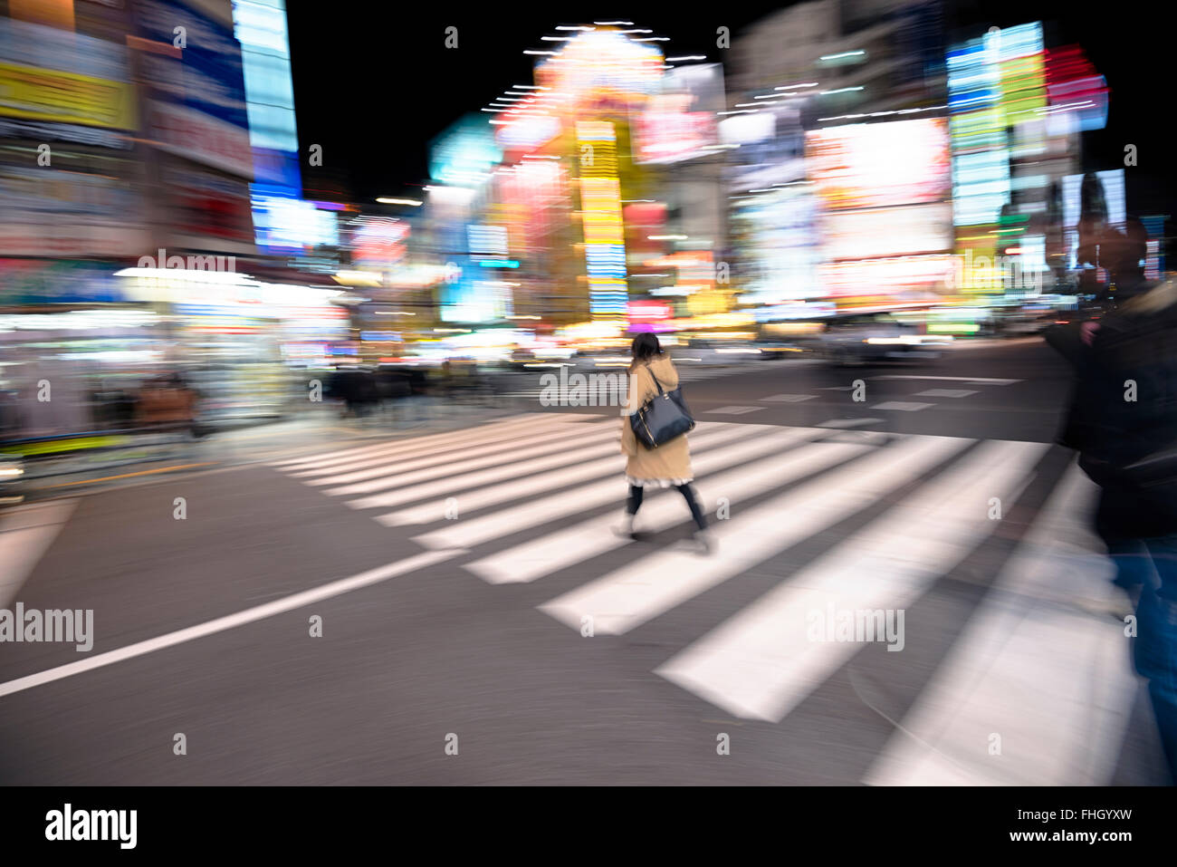 Woman japan blur hi-res stock photography and images - Alamy
