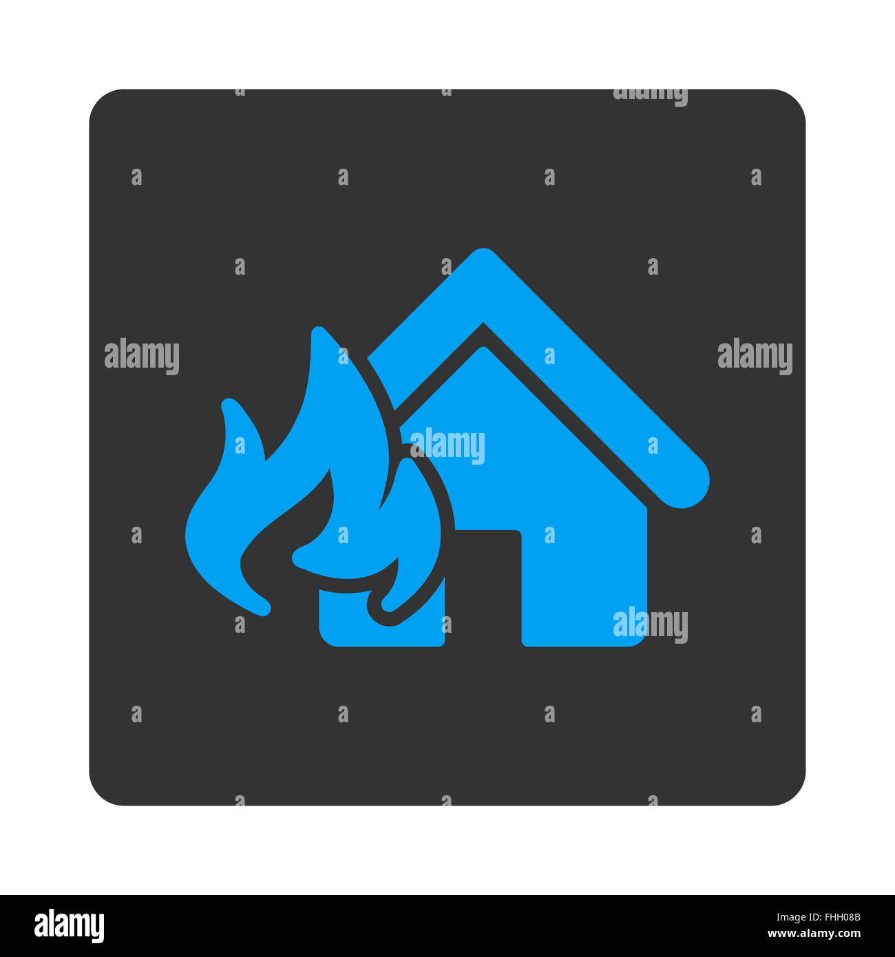 Fire Damage icon Stock Photo - Alamy