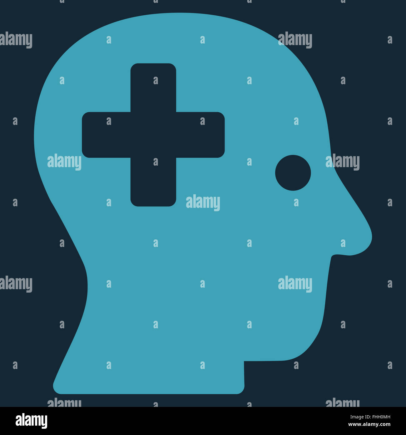 Plus Head Icon Stock Photo - Alamy