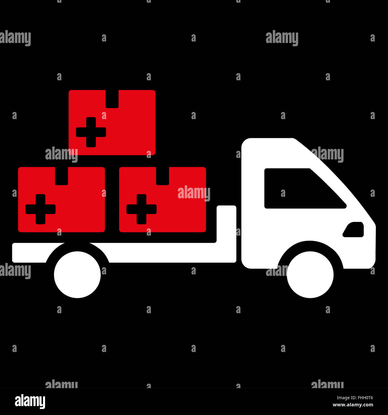 Medication Delivery Icon Stock Photo - Alamy