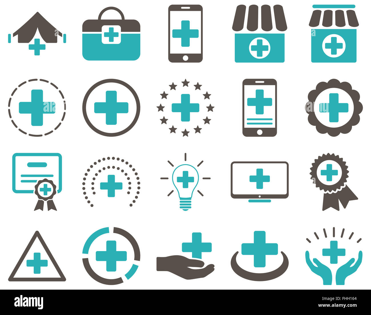 Medical icon set Stock Photo - Alamy