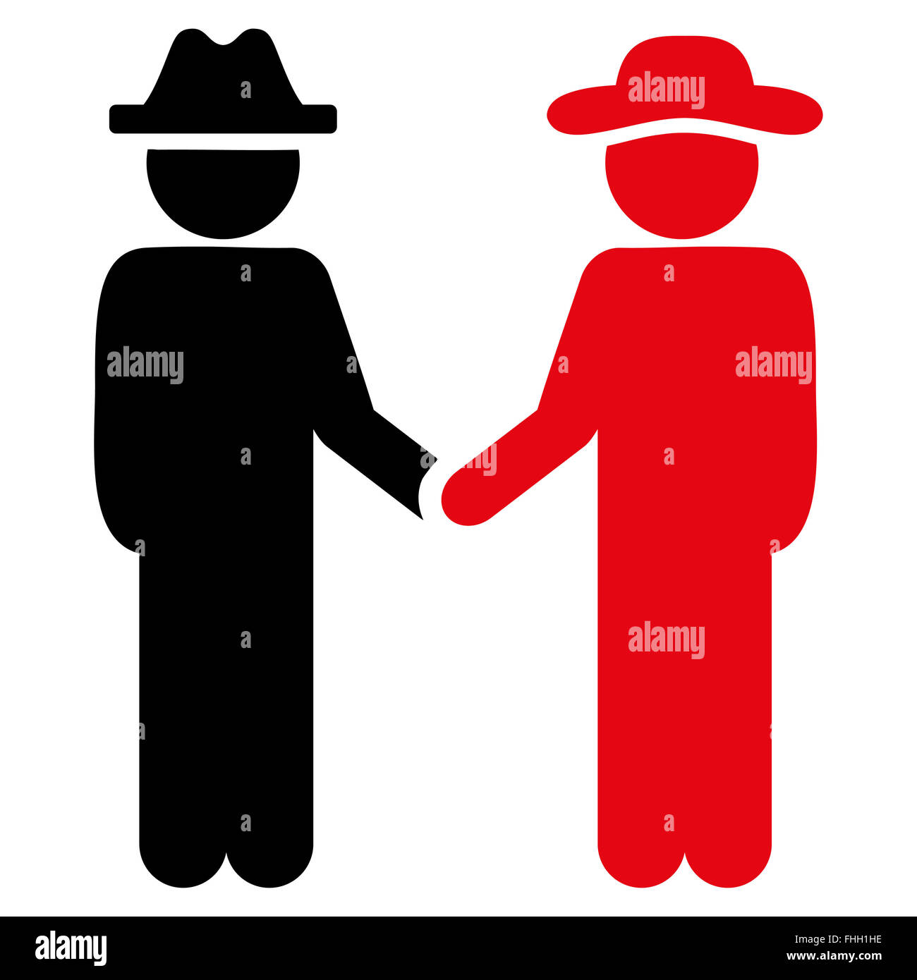 Guy Handshake Icon Stock Photo - Alamy