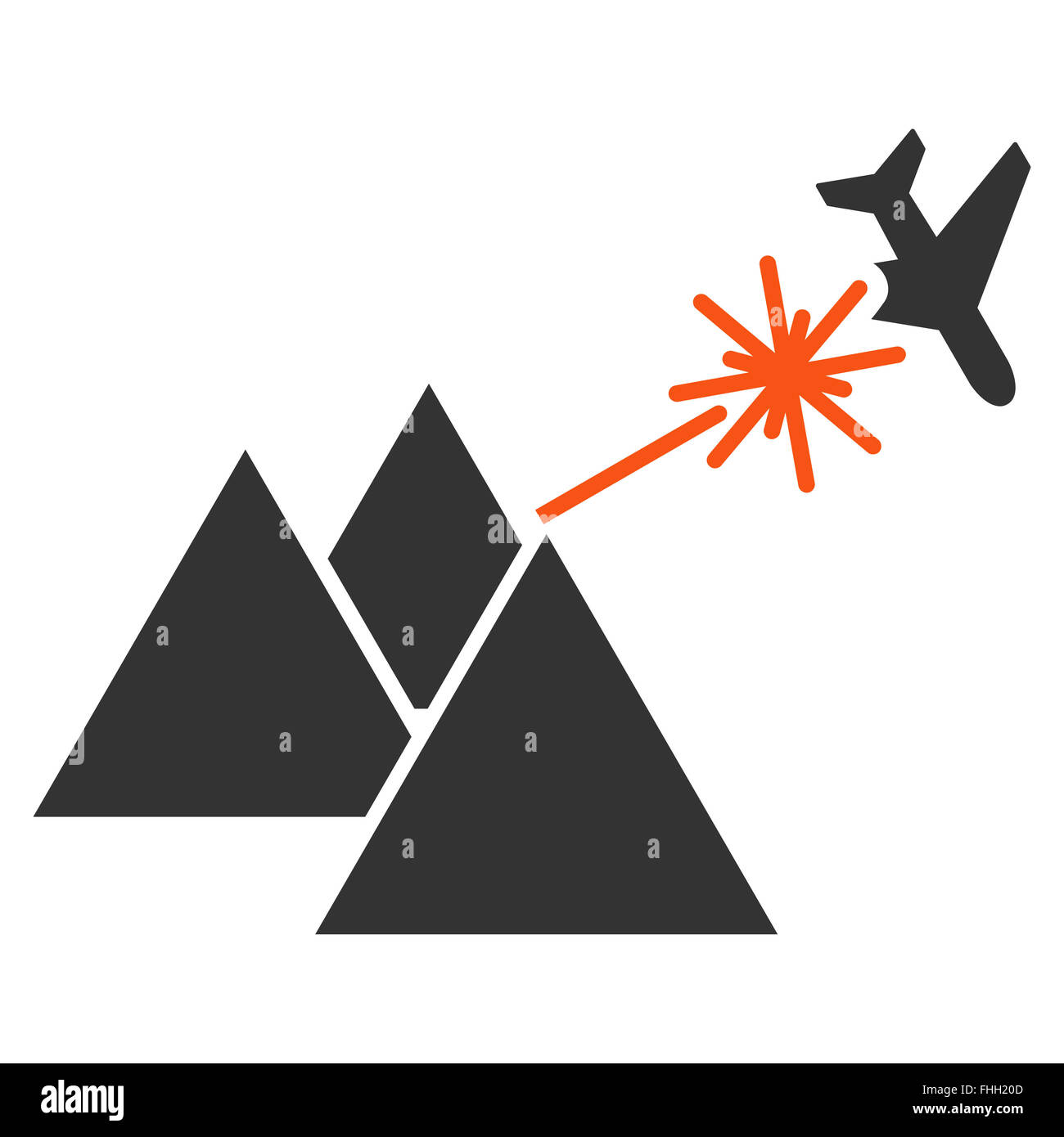 Piramides Strike Airplane Icon Stock Photo - Alamy