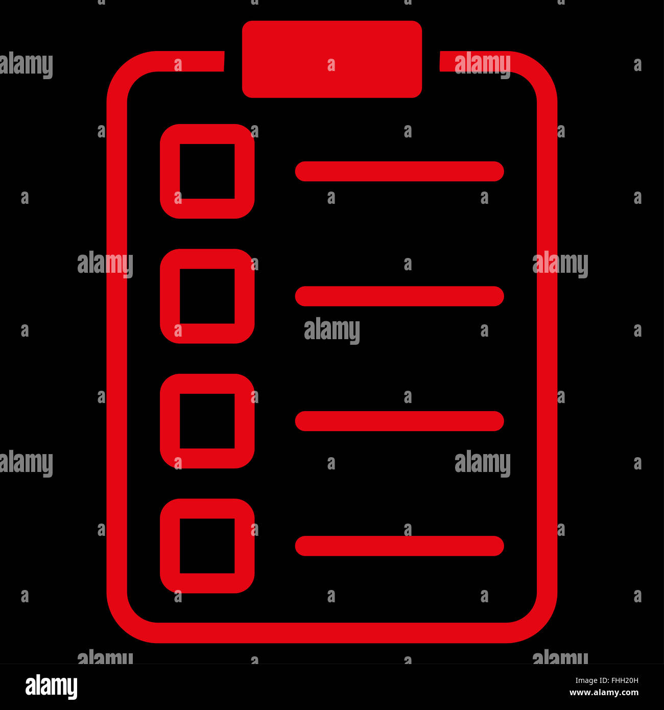 Test Form Icon Stock Photo - Alamy