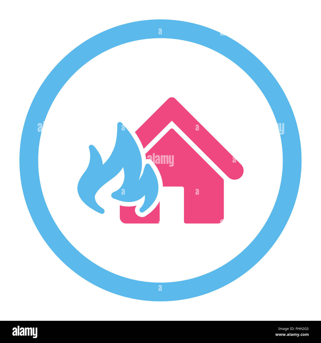 Fire Damage icon Stock Photo - Alamy
