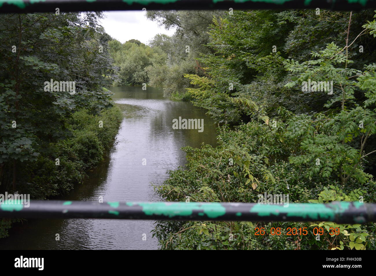 River through the railings Stock Photo - Alamy