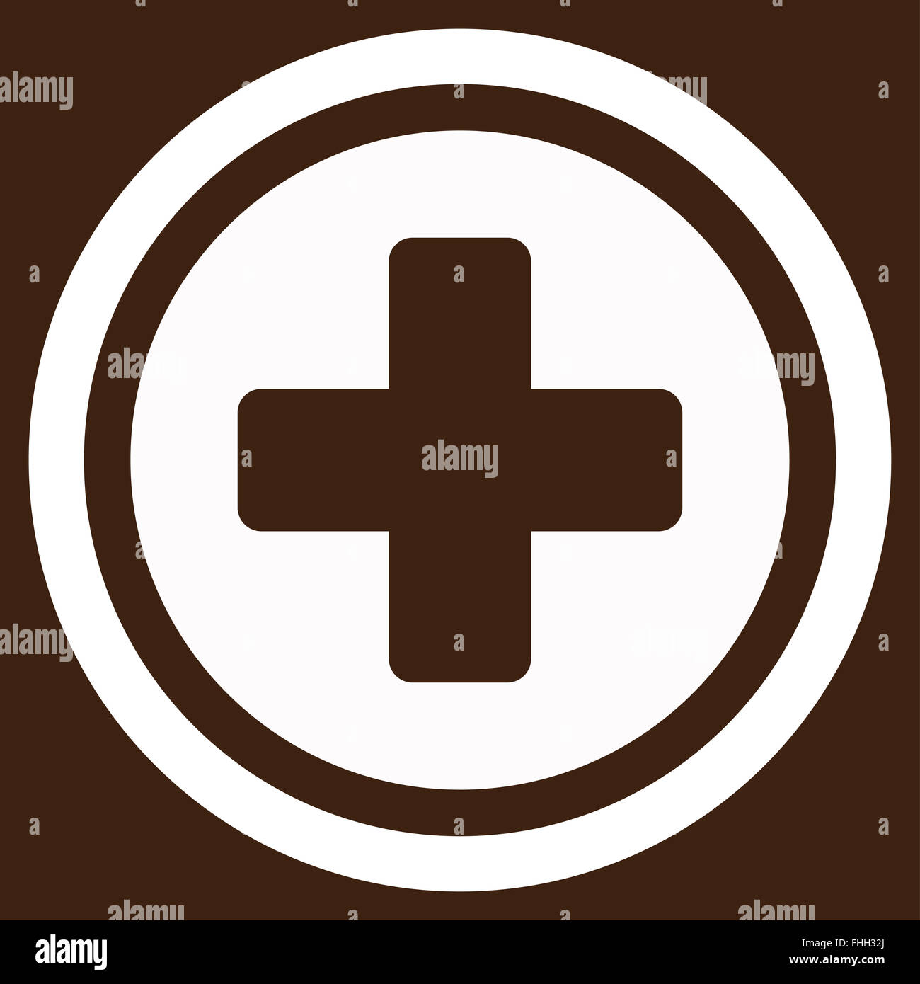 Rounded Cross Icon Stock Photo - Alamy