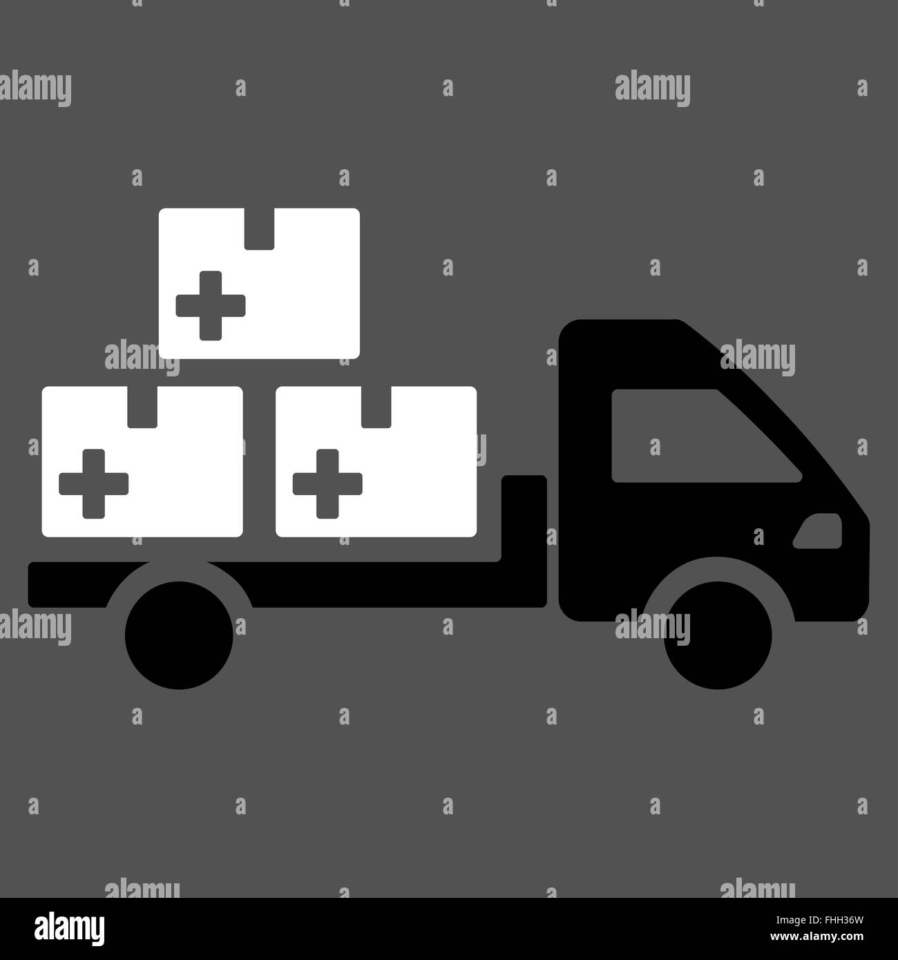 Medication Delivery Icon Stock Photo - Alamy