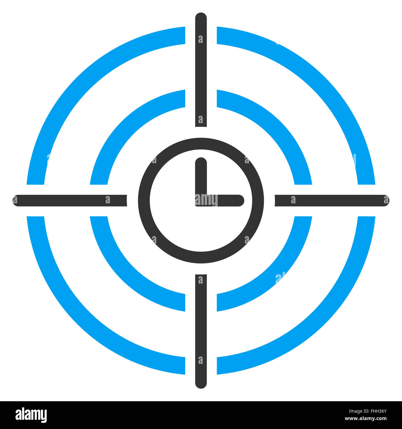 Time Target Icon Stock Photo - Alamy