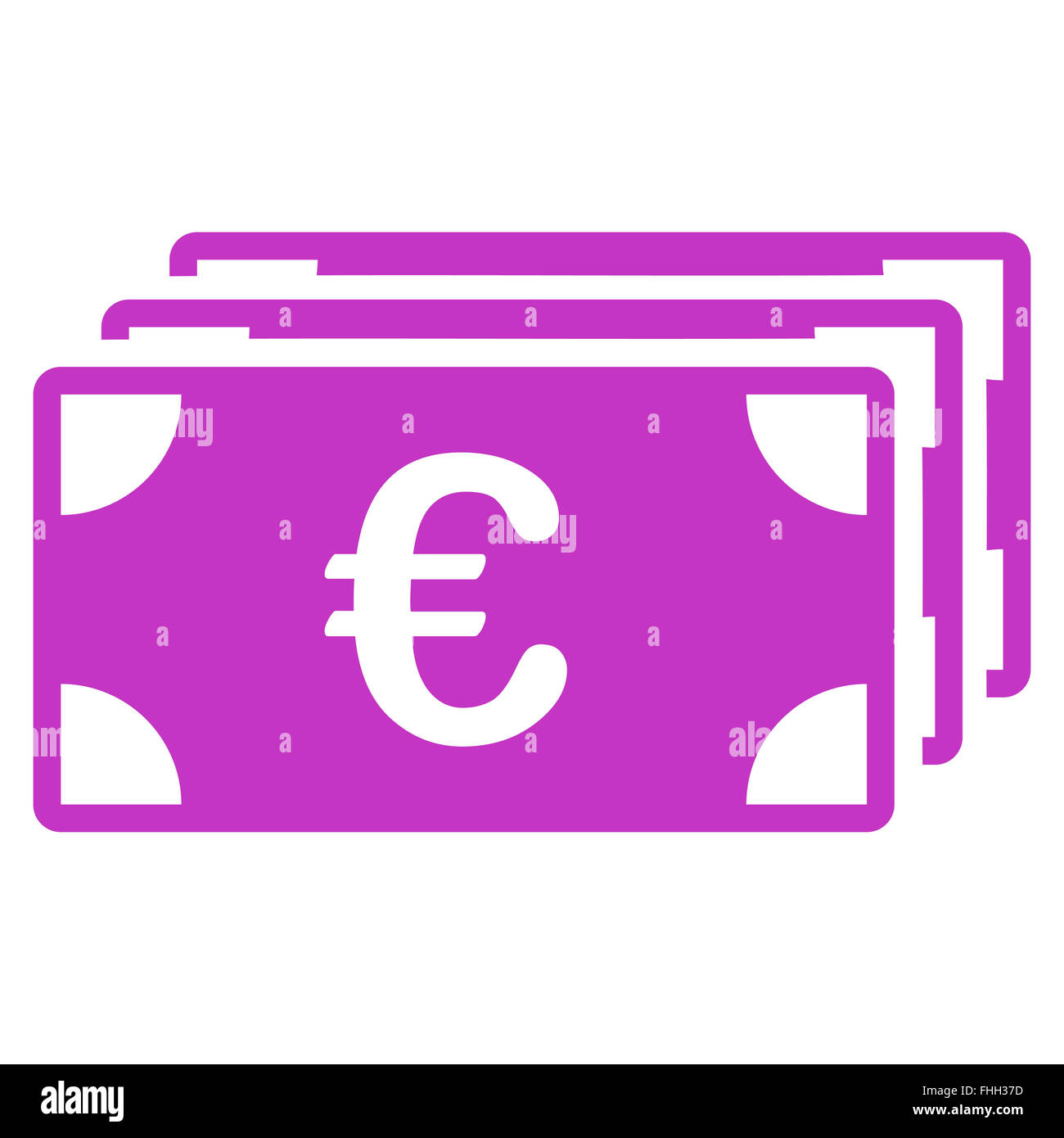 Euro Banknotes Icon Stock Photo - Alamy