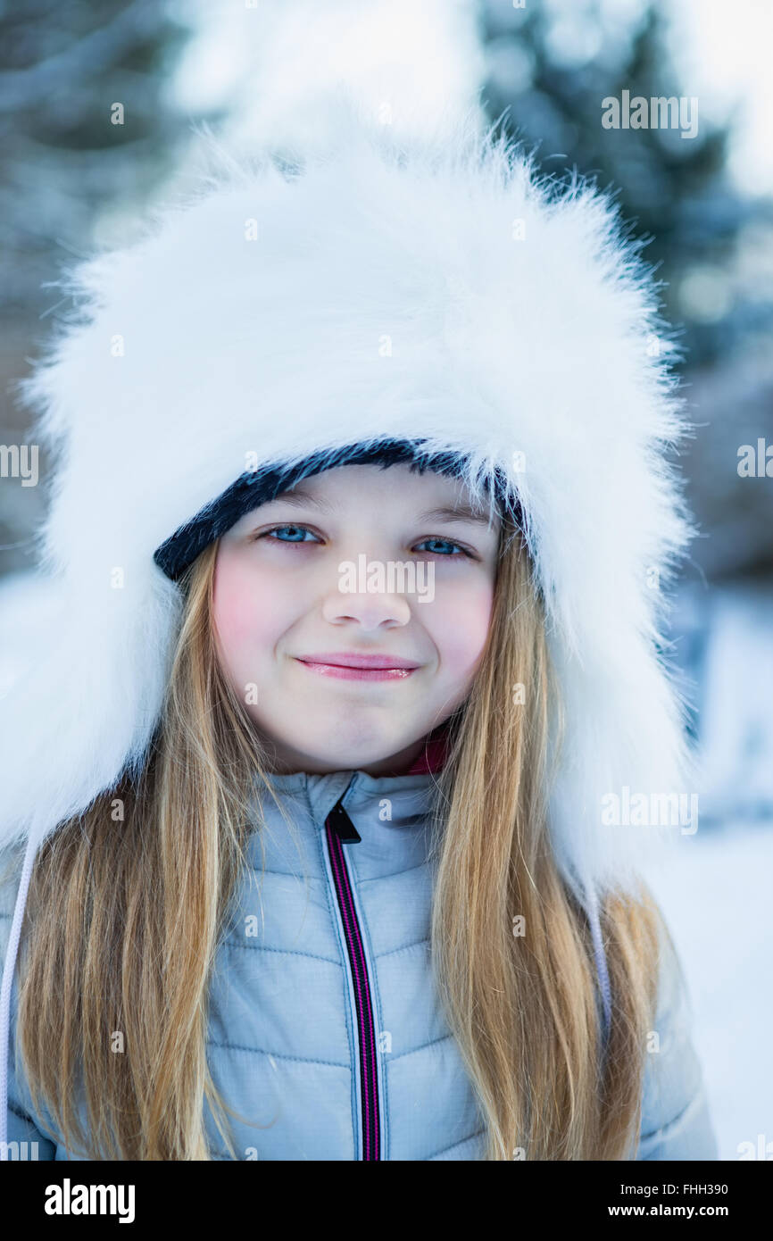 Portrait winter girl in hi-res stock photography and images - Alamy