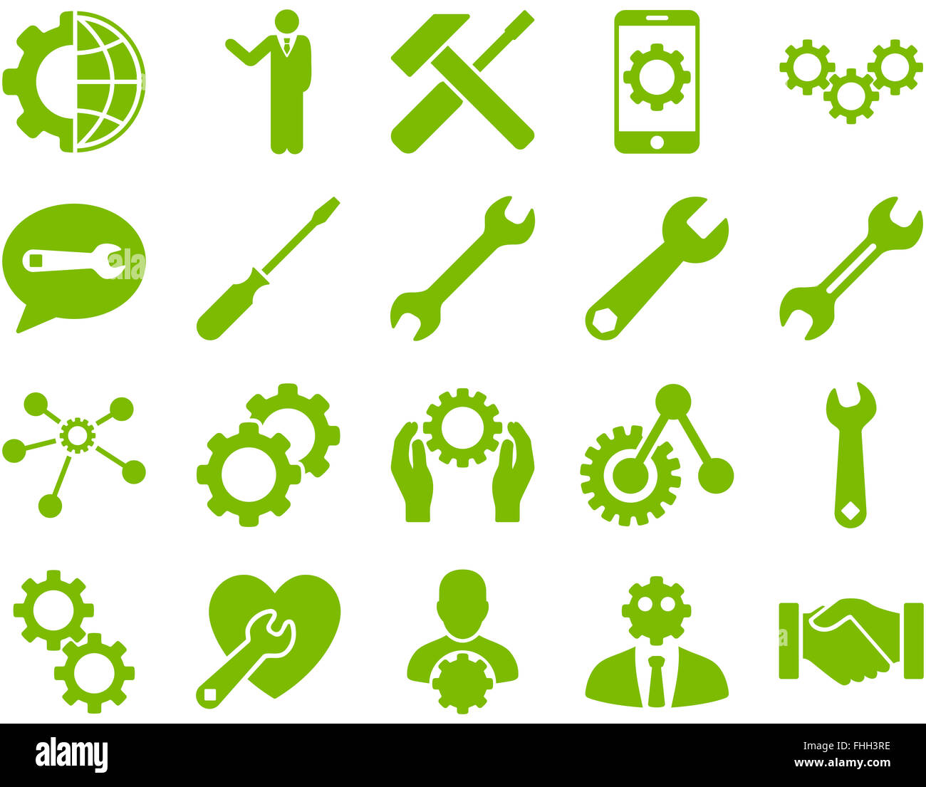 Settings and Tools Icons Stock Photo - Alamy