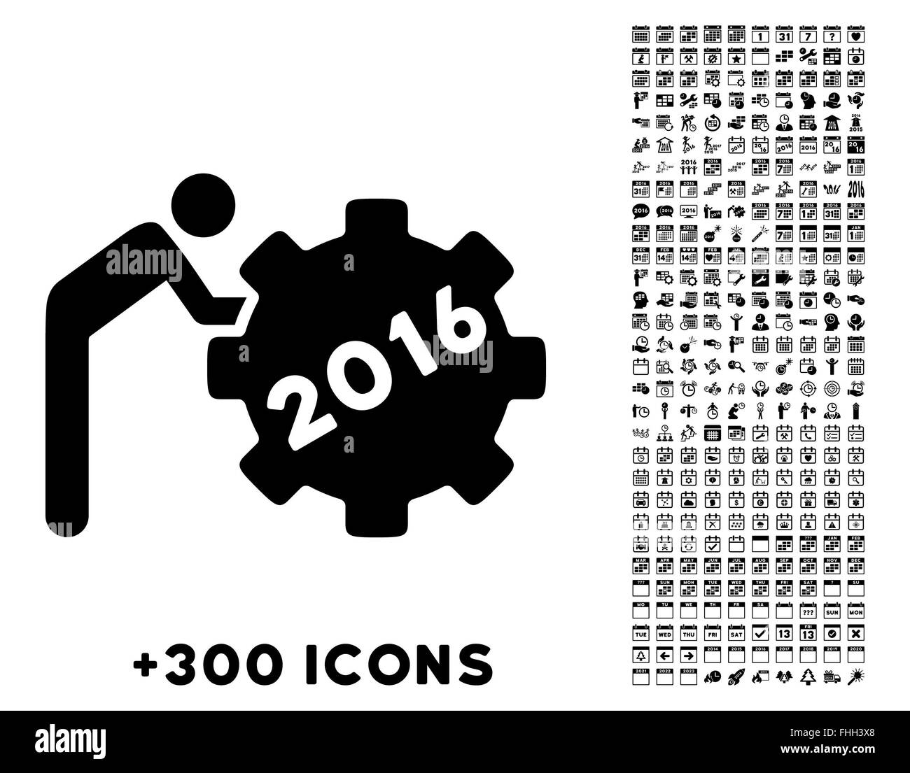 Vector working boy flat Black and White Stock Photos & Images - Alamy