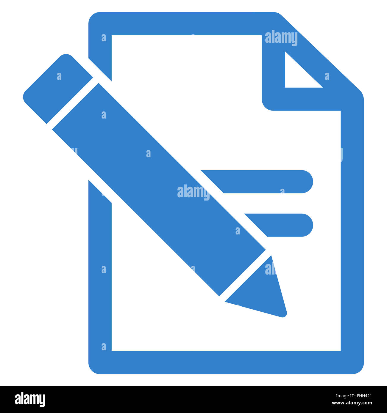 Edit Records Icon Stock Photo - Alamy