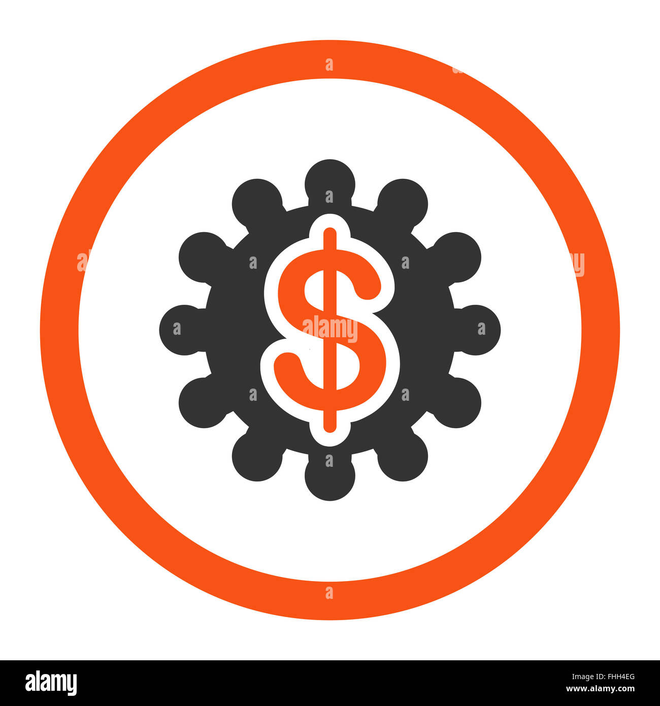 Payment options flat orange and gray colors rounded vector icon Stock ...
