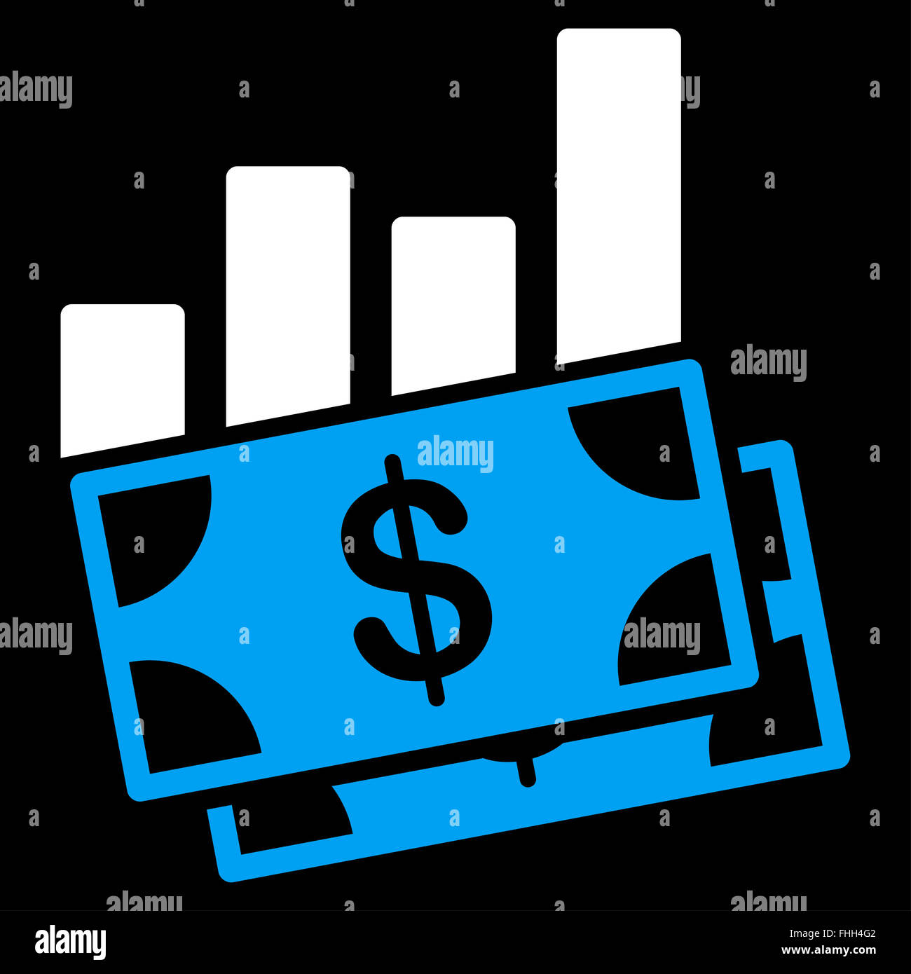 Sales Bar Chart Icon Stock Photo - Alamy