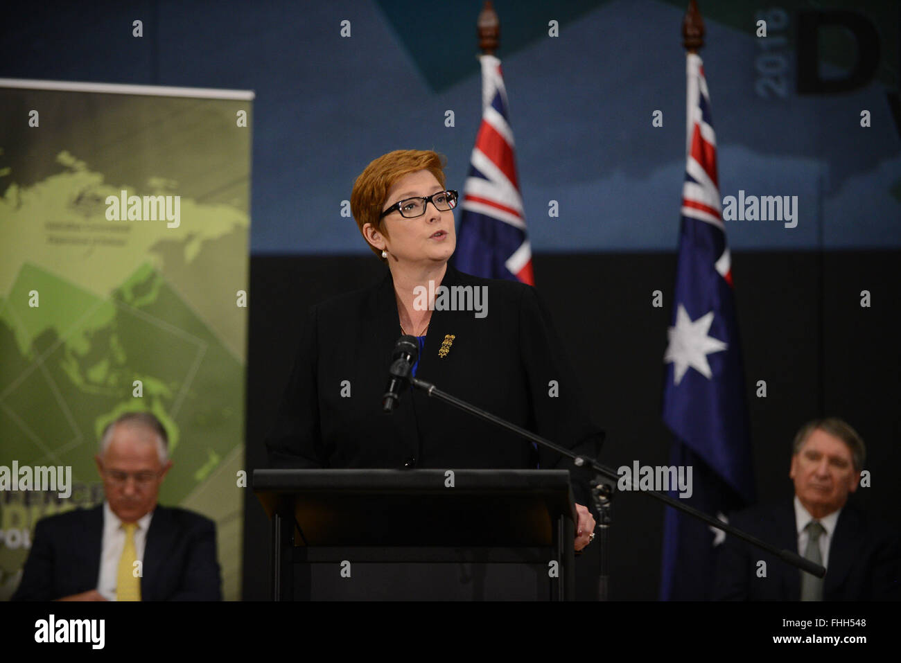 Canberra, Australia. 25th Feb, 2016. Australian Defence Minister Marise ...