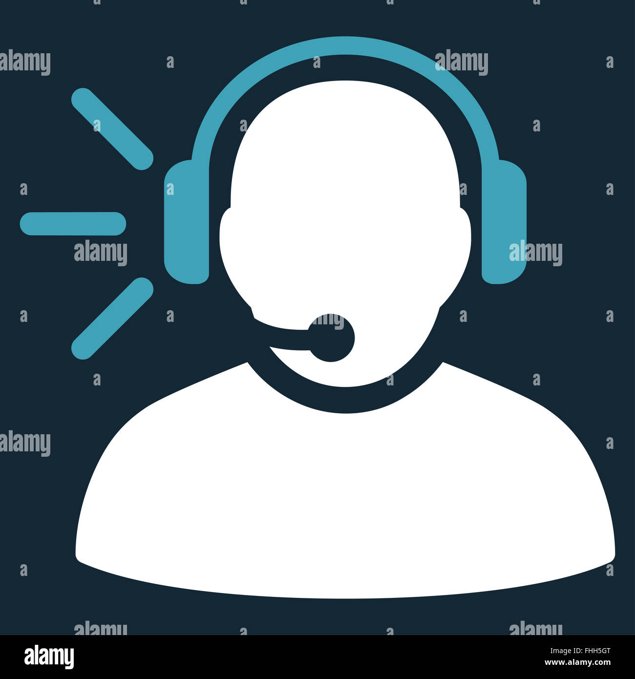 Operator Message Icon Stock Photo - Alamy