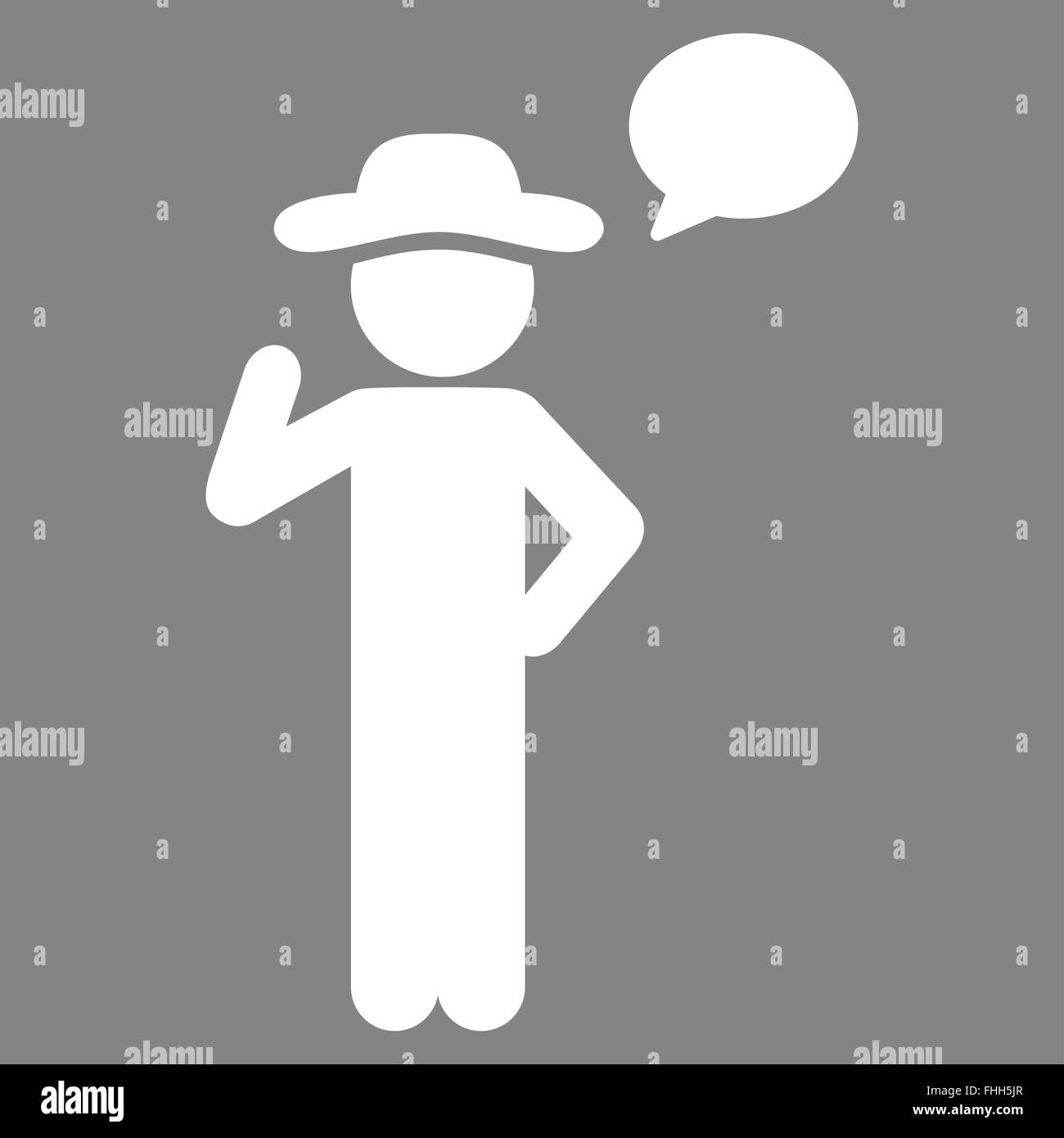 Male Speech Icon Stock Photo - Alamy