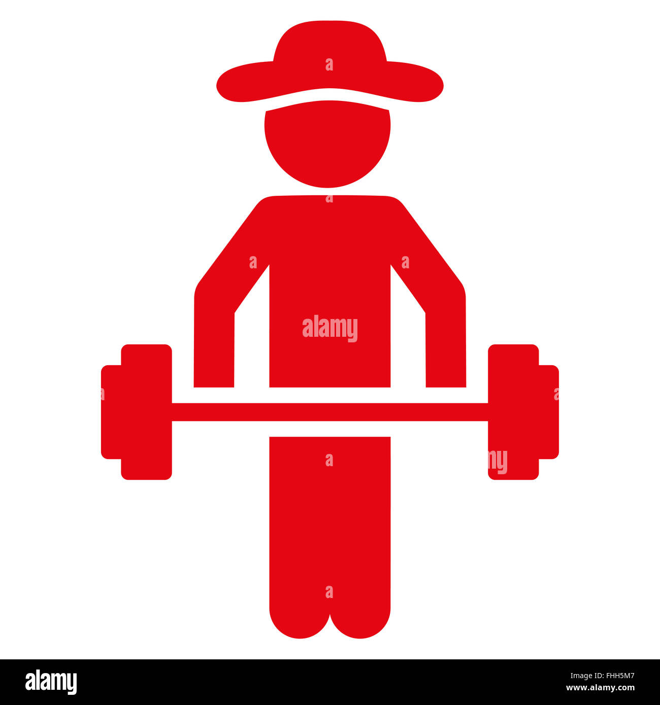 Human Figure Power Lifting Icon Stock Photo - Alamy
