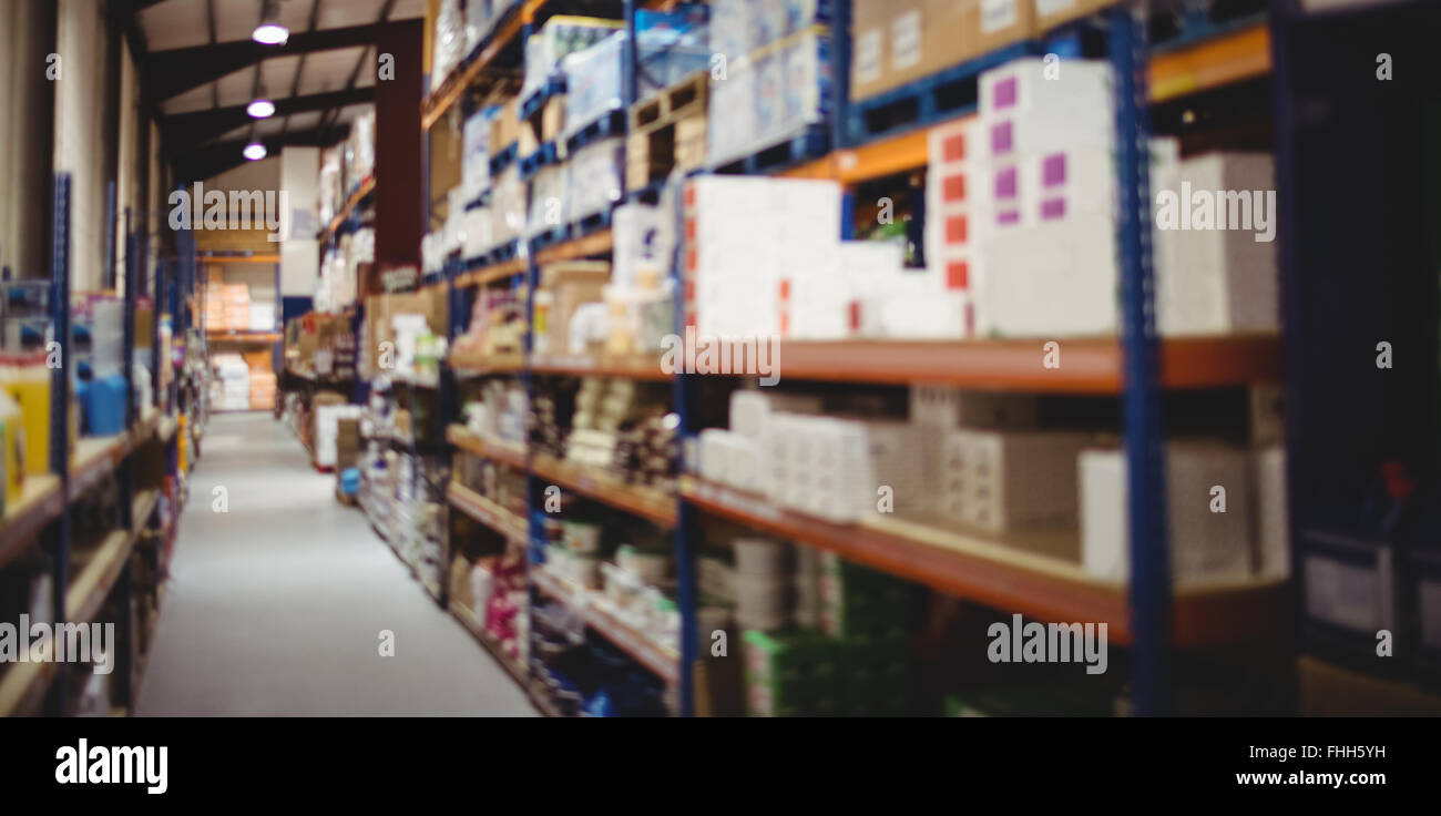 Aisle Industrial Warehouse Storage Shelving Stock Photos & Aisle ...