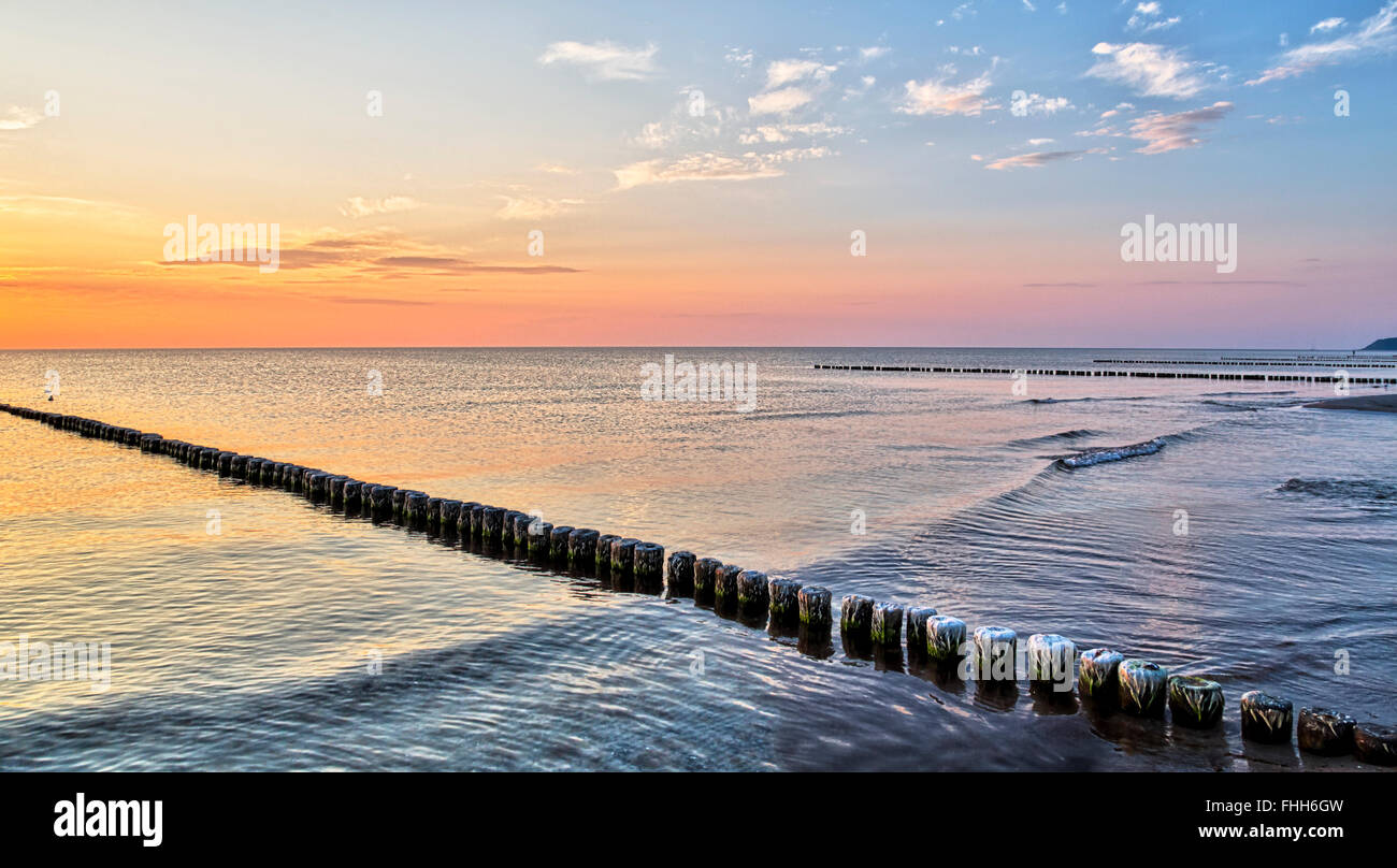 HDR shot of Hiddensee ocean landscape at evening Stock Photo - Alamy
