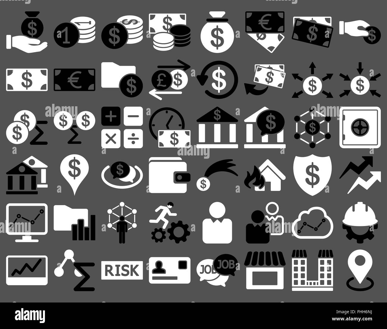 Business Icon Set Stock Photo - Alamy