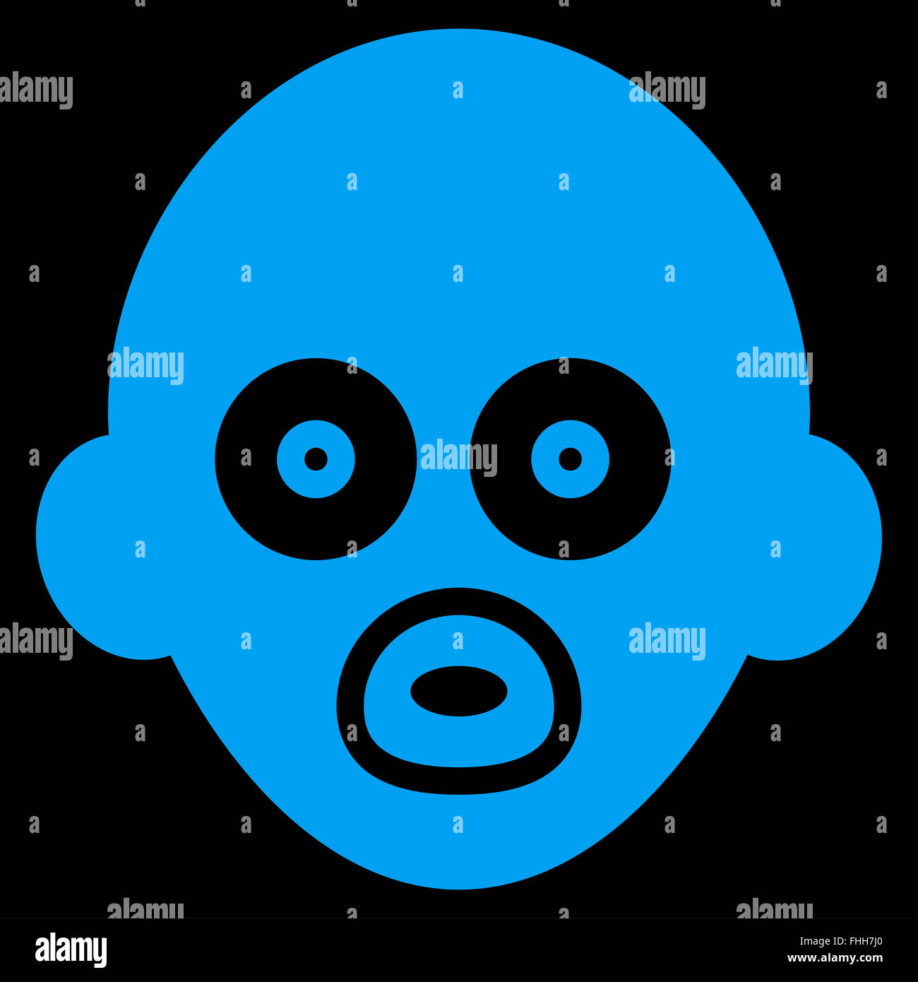 Baby Head Icon Stock Photo - Alamy