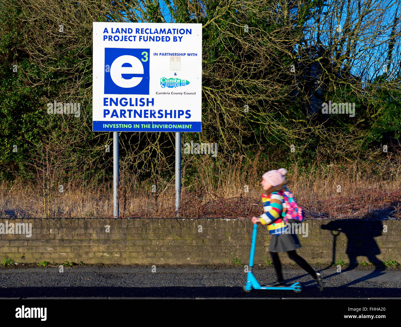 Sign - a land reclamation project funded by English Partnerships - on ...