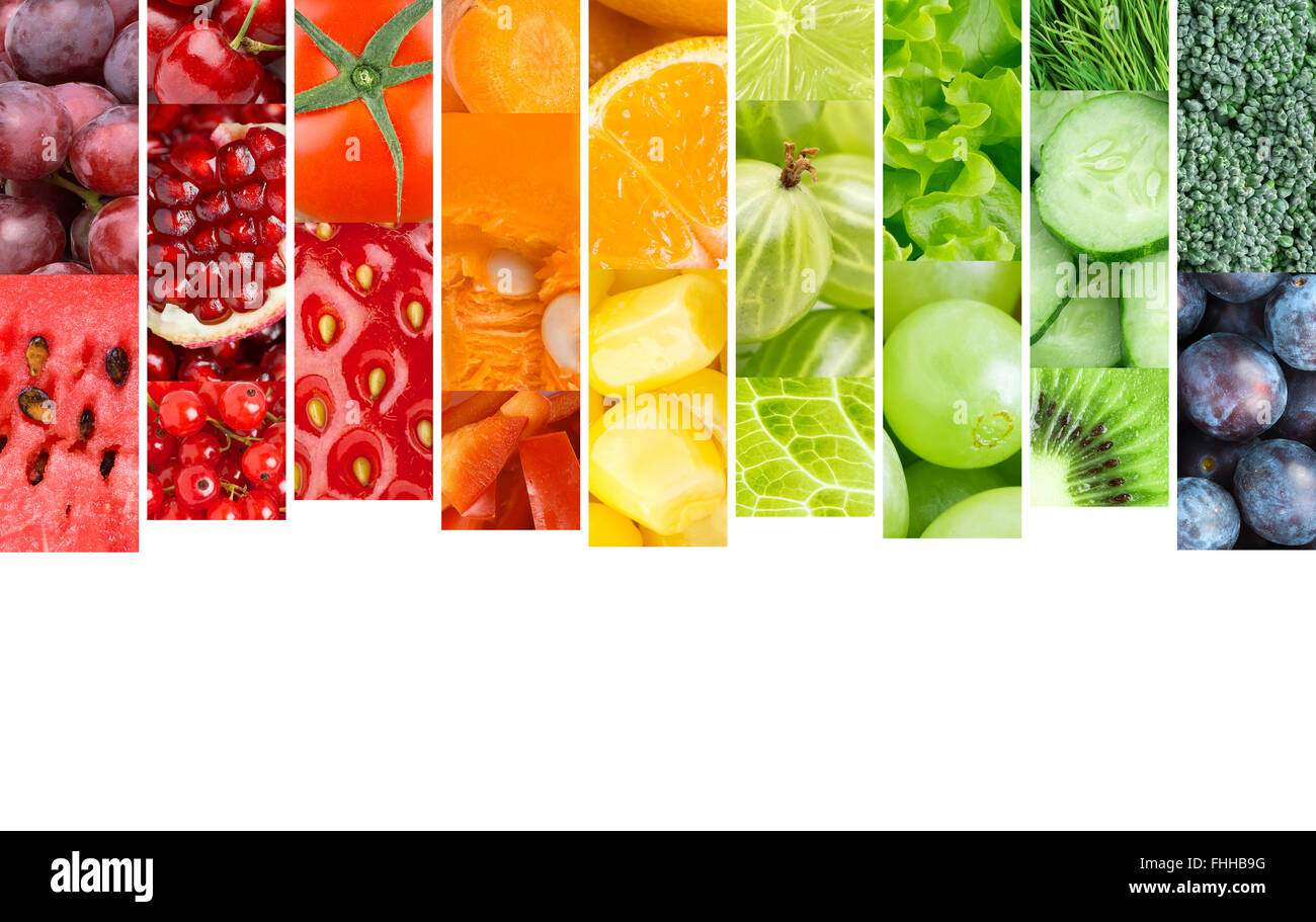 Fruits and vegetables. Fresh food concept Stock Photo - Alamy