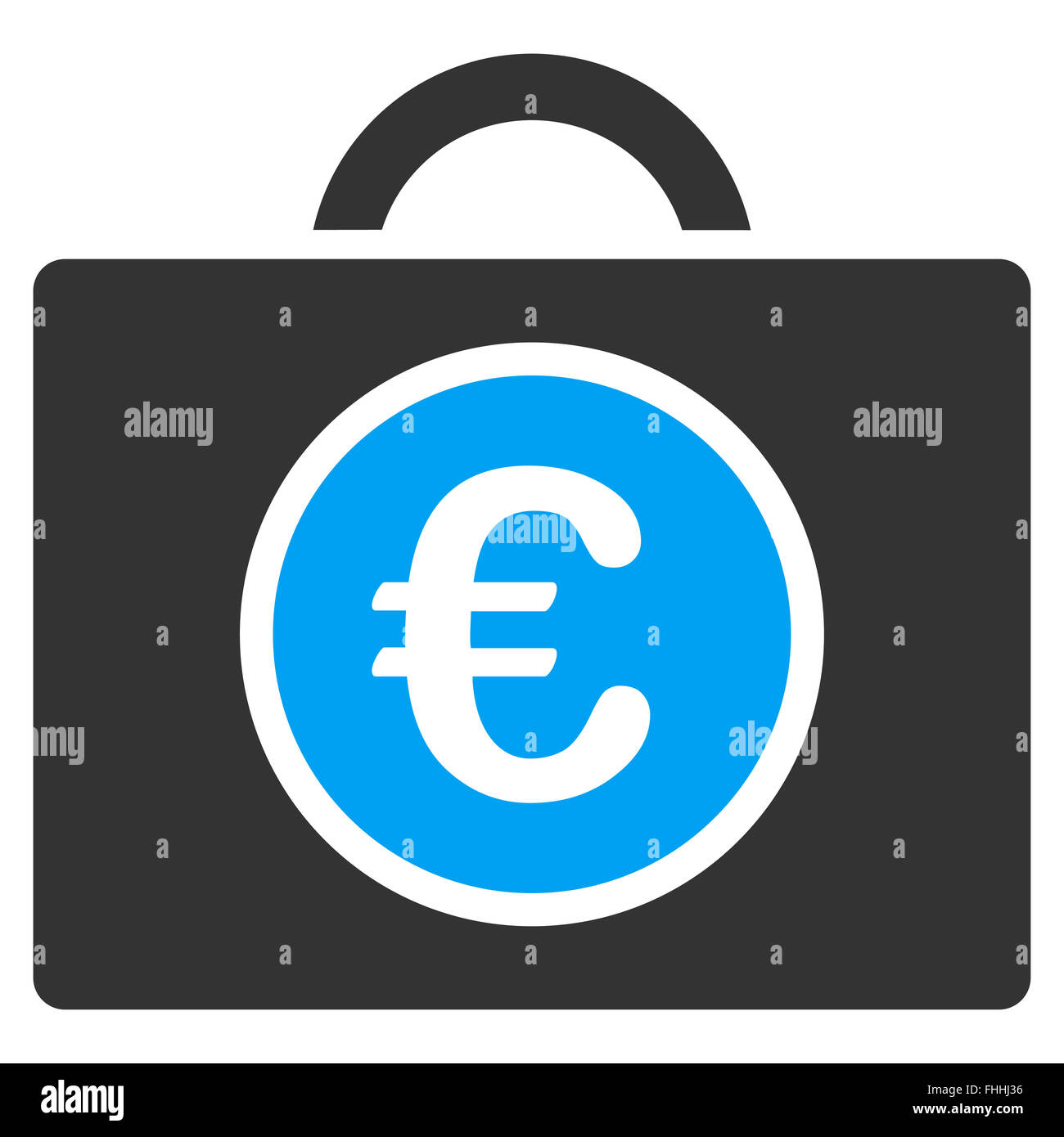 Euro Bookkeeping Icon Stock Photo - Alamy