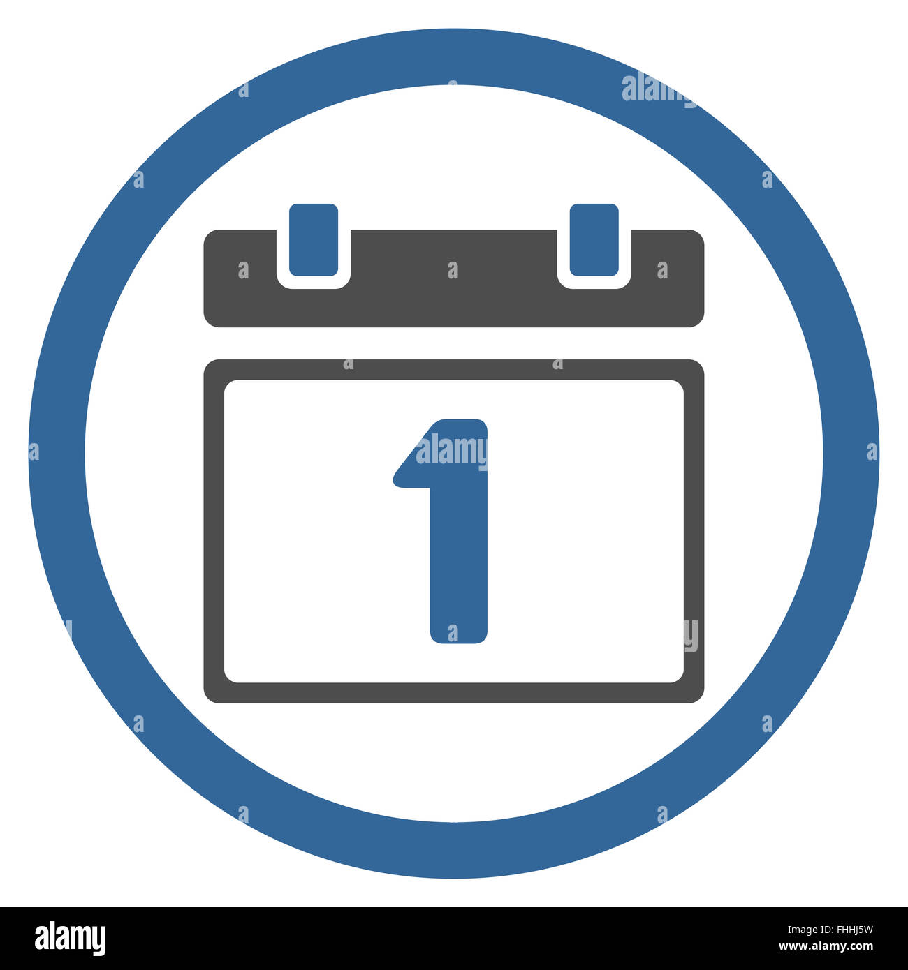 First Day Icon Stock Photo - Alamy