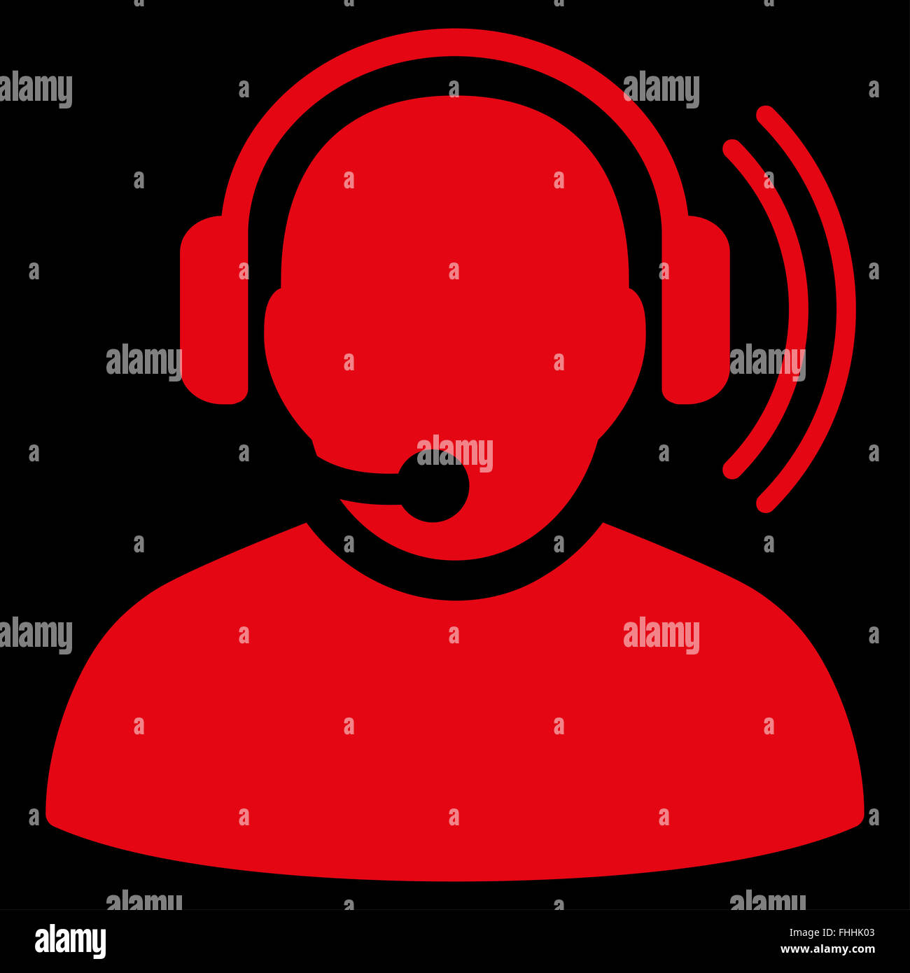 Operator Signal Icon Stock Photo - Alamy