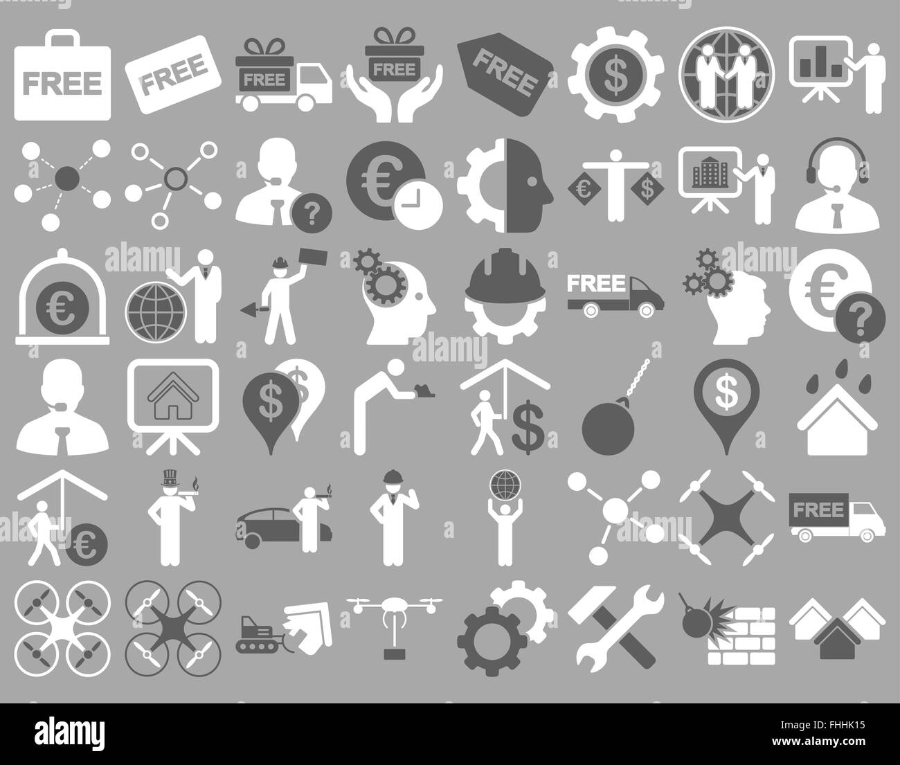 Business Icon Set Stock Photo - Alamy
