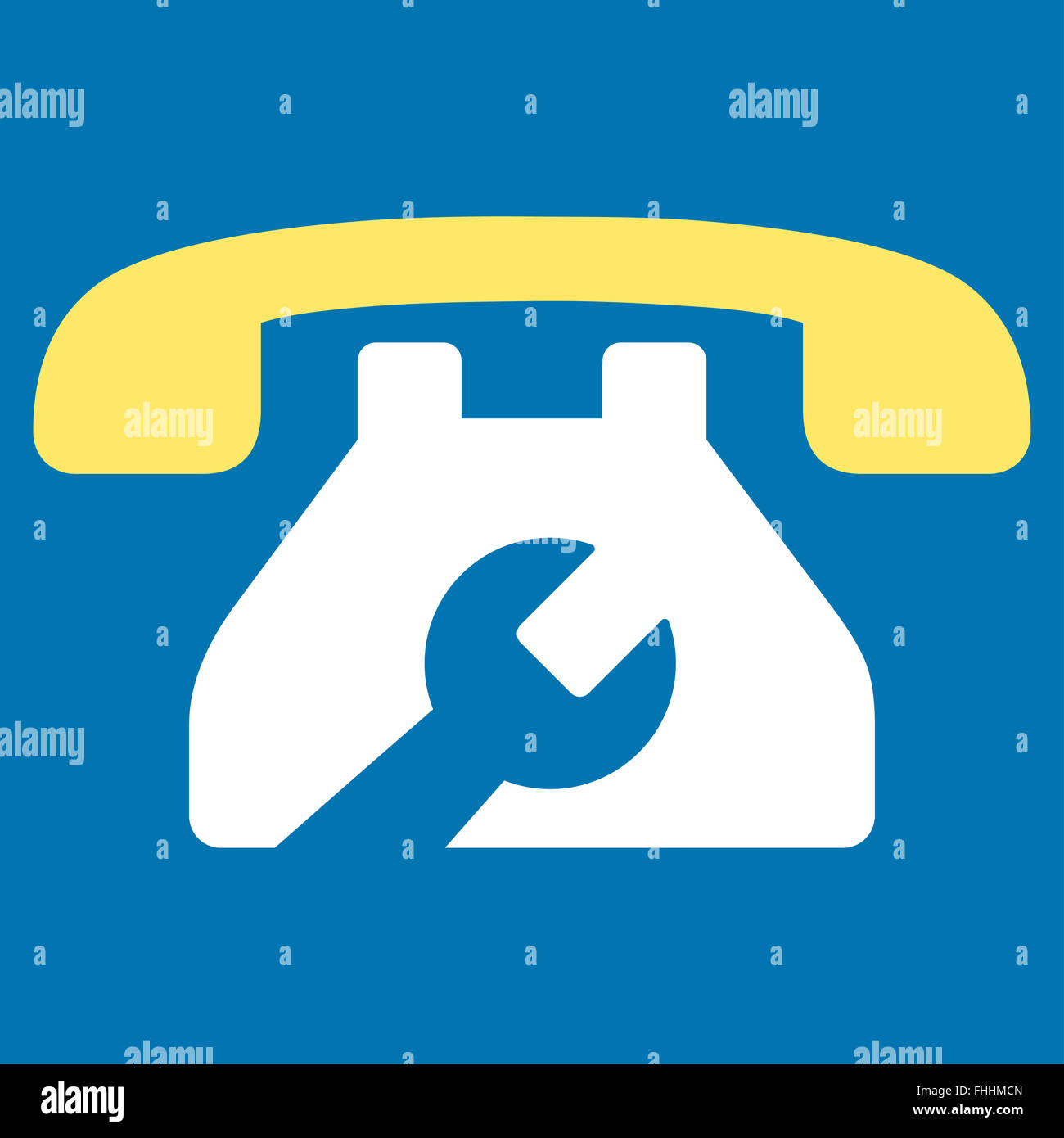Service Phone Icon Stock Photo - Alamy