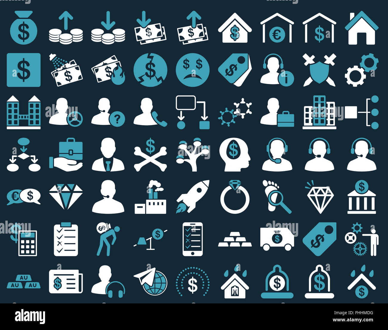 Commerce Icon Set Stock Photo - Alamy