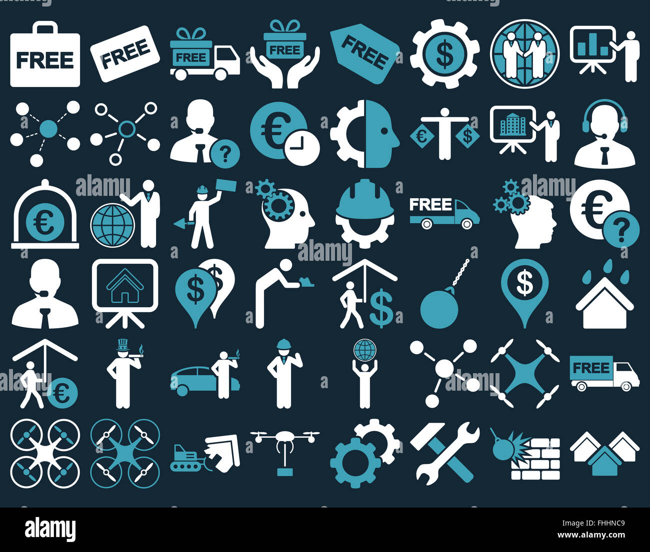 Business Icon Set Stock Photo - Alamy