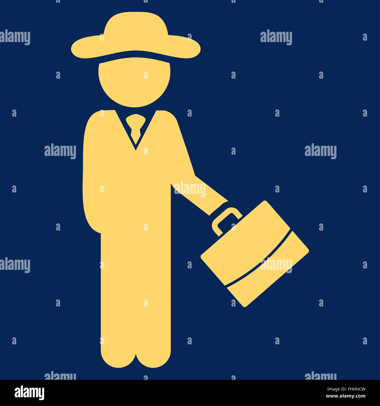 Gentleman Manager Icon Stock Photo - Alamy