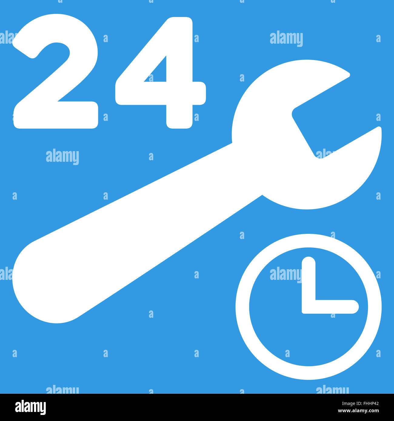 Service Hours Icon Stock Photo - Alamy