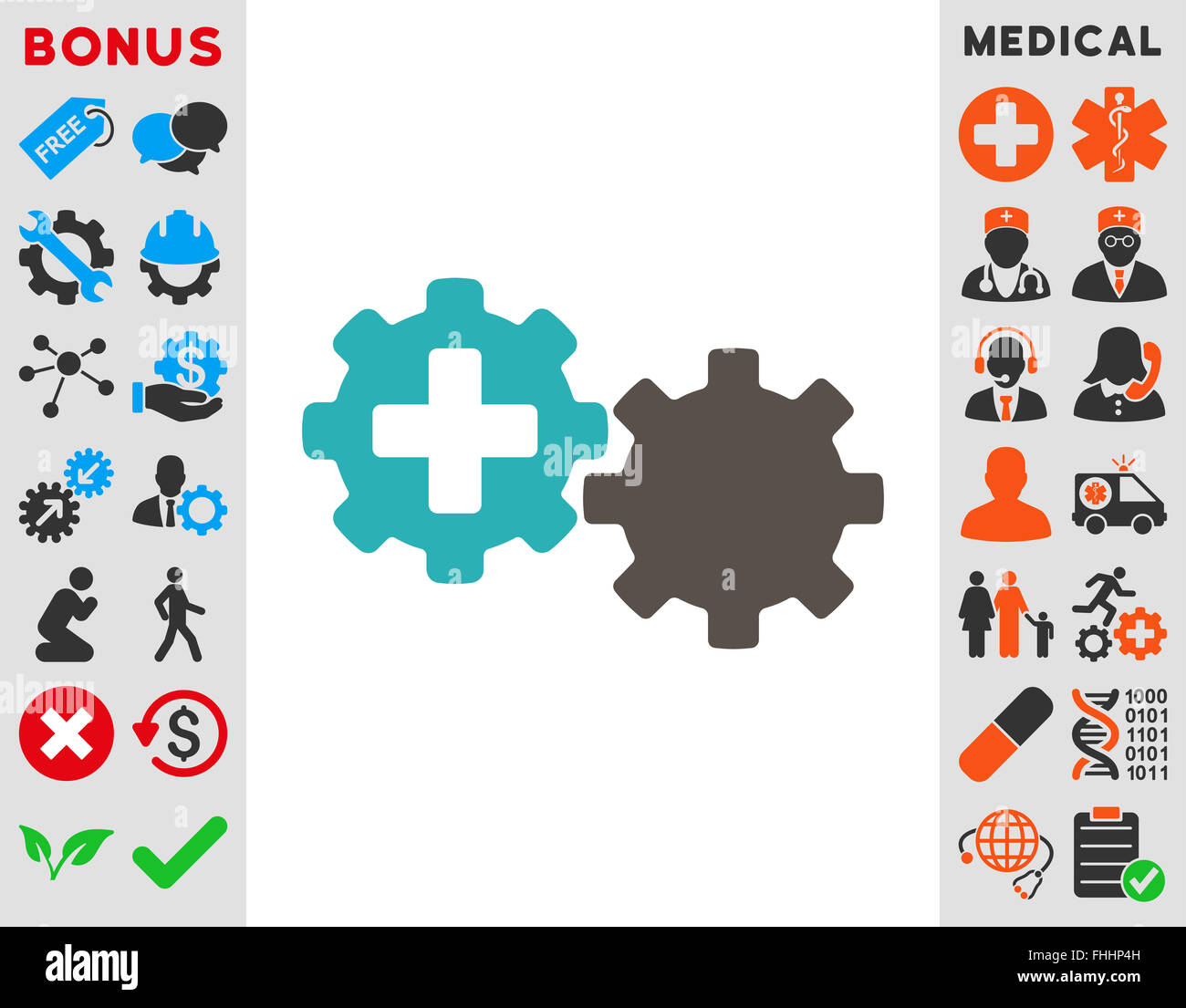 Medical Process Icon Stock Photo - Alamy