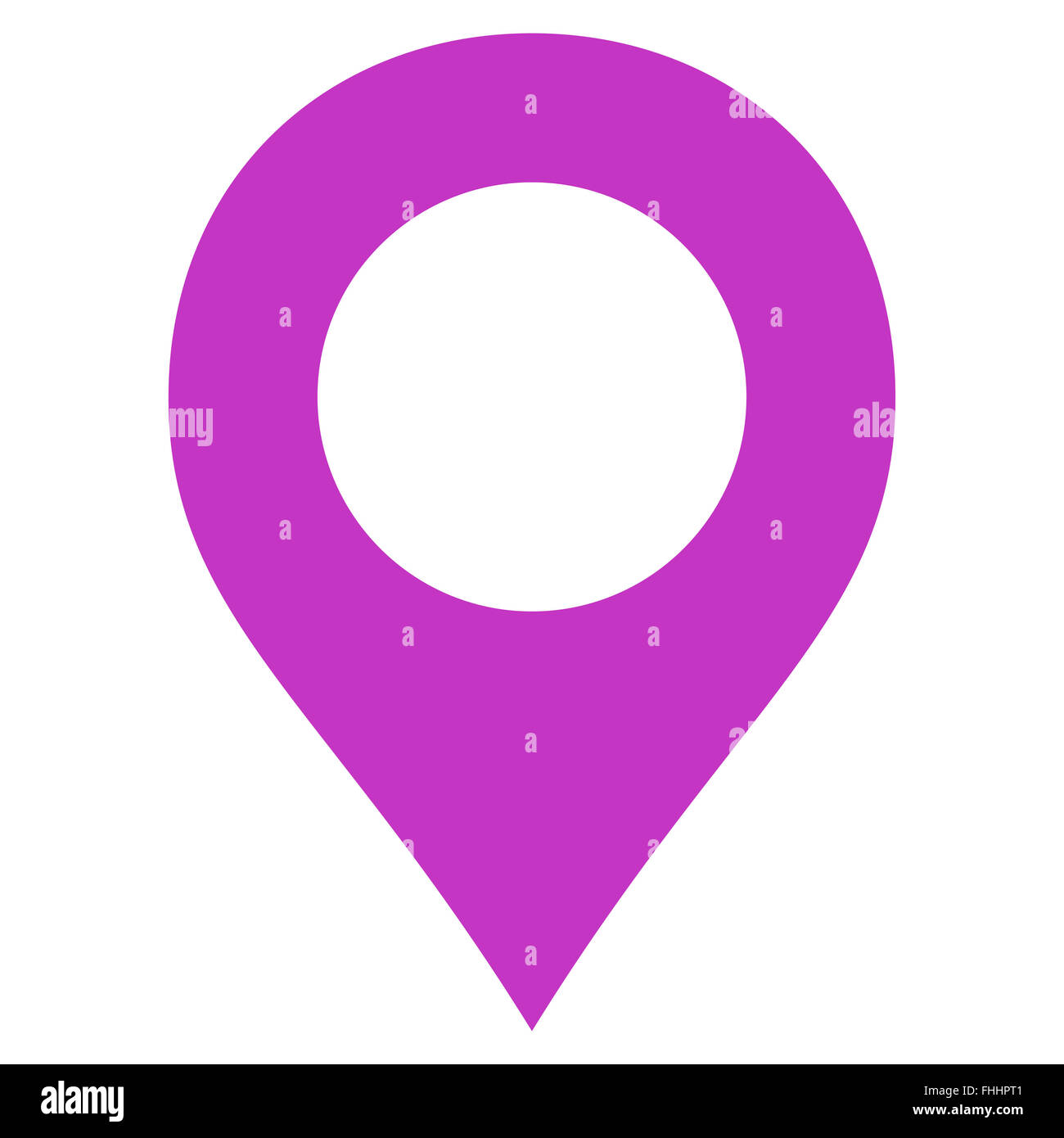 Map Marker flat violet color icon Stock Photo - Alamy