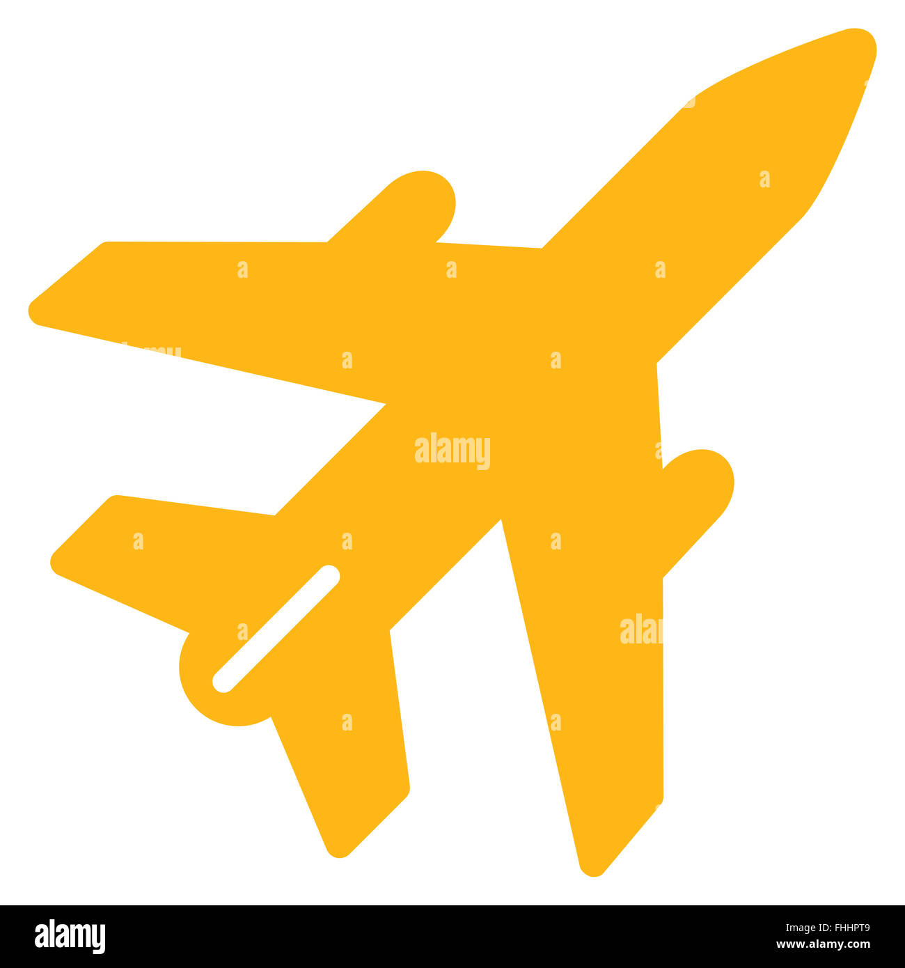 Airplane Flat Icon Stock Photo - Alamy