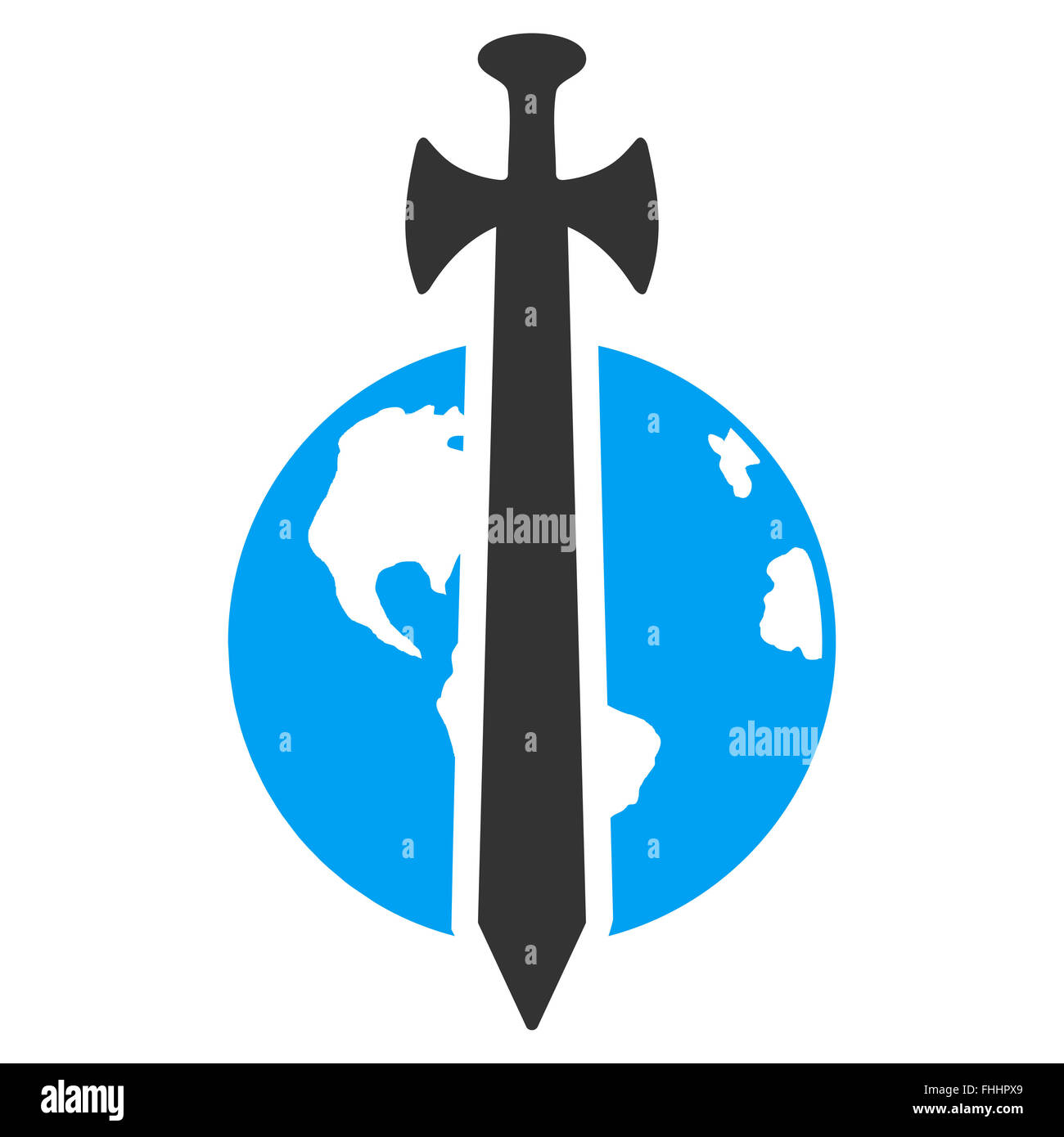 Earth Military Protection Icon Stock Photo - Alamy