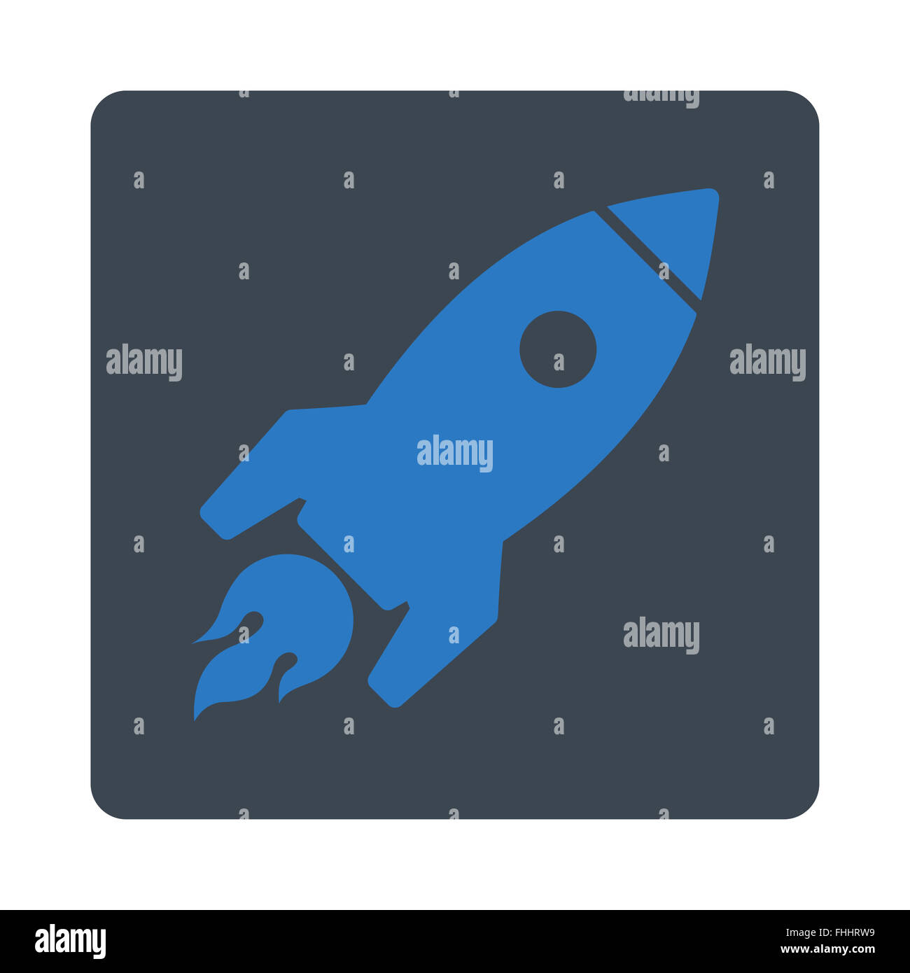 Rocket Launch Icon Stock Photo - Alamy