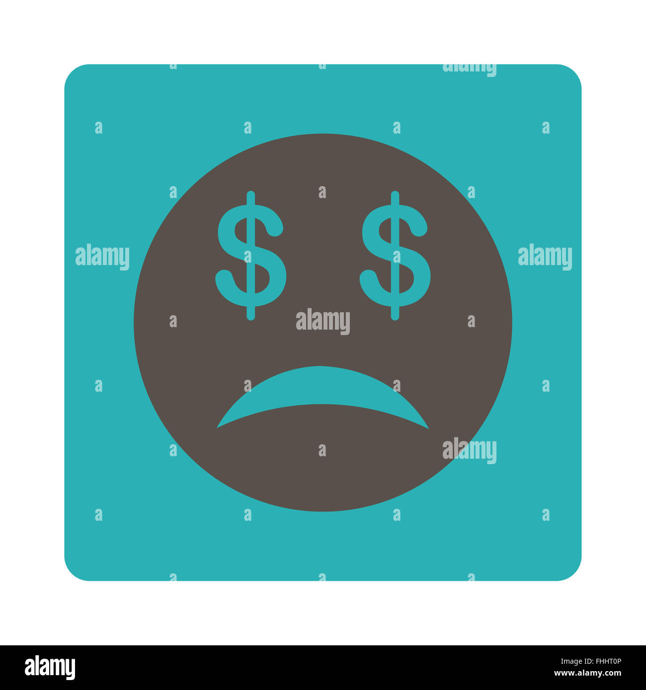 Bankrupt Smiley Icon from Commerce Buttons OverColor Set Stock Photo ...