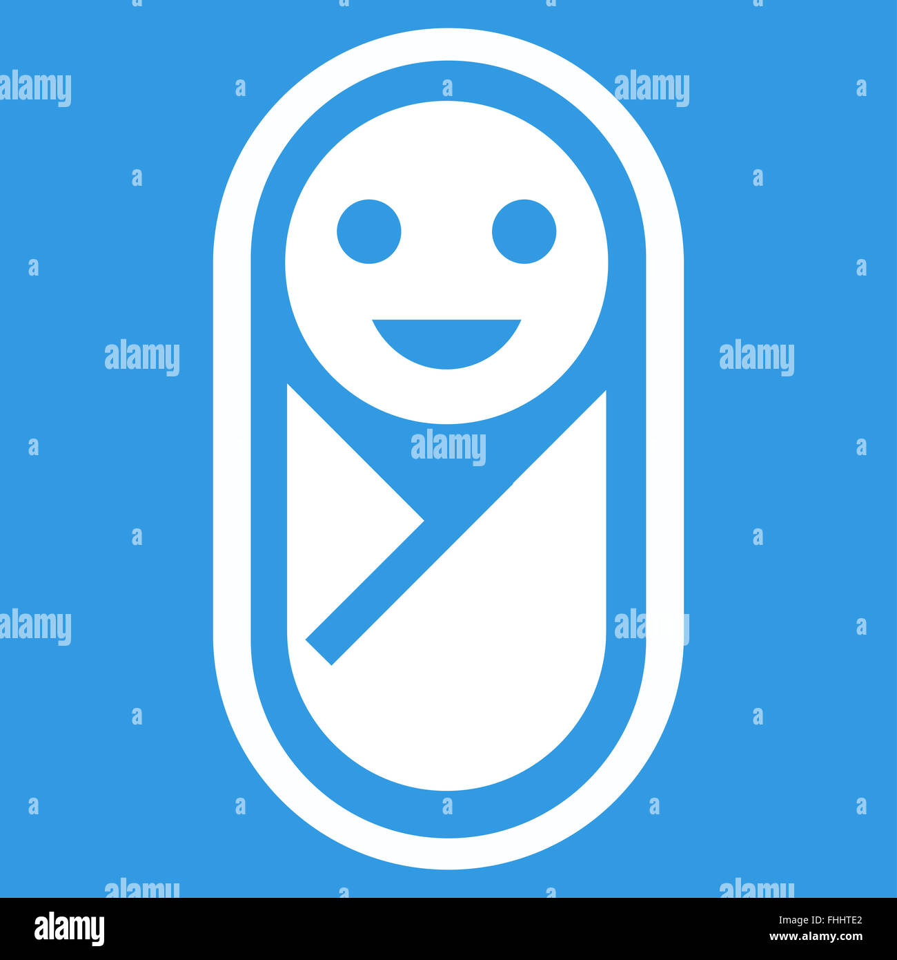 Infant Flat Icon Stock Photo - Alamy