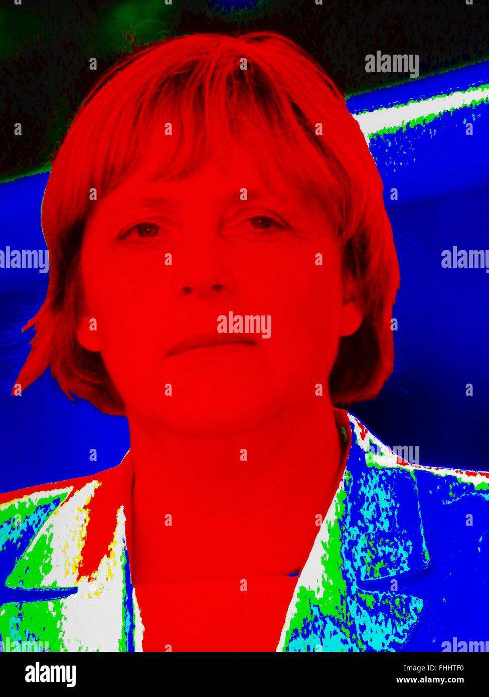 portrait of the German chancellor Angela Merkel Stock Photo - Alamy